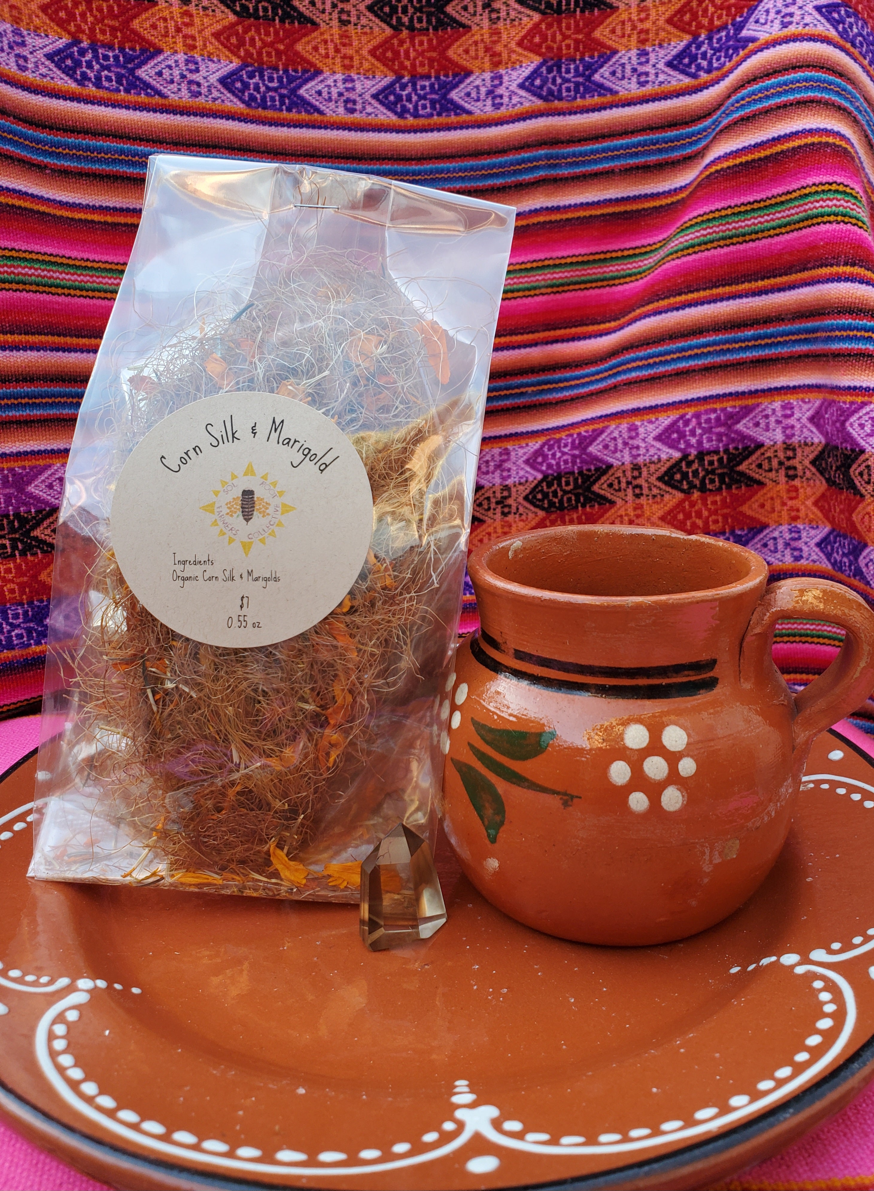 Herbal Tea: Corn Silk, Marigold, & Pericon – Sol Root